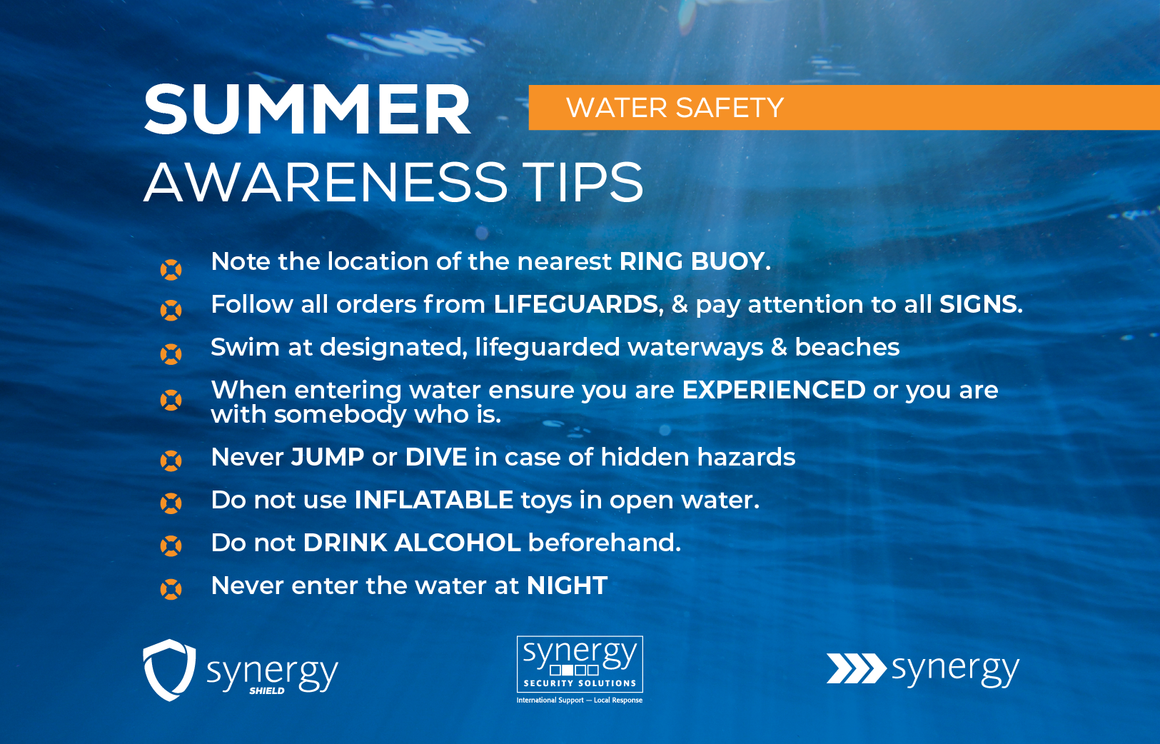Summer Awareness - Water Safety - Synergy Shield